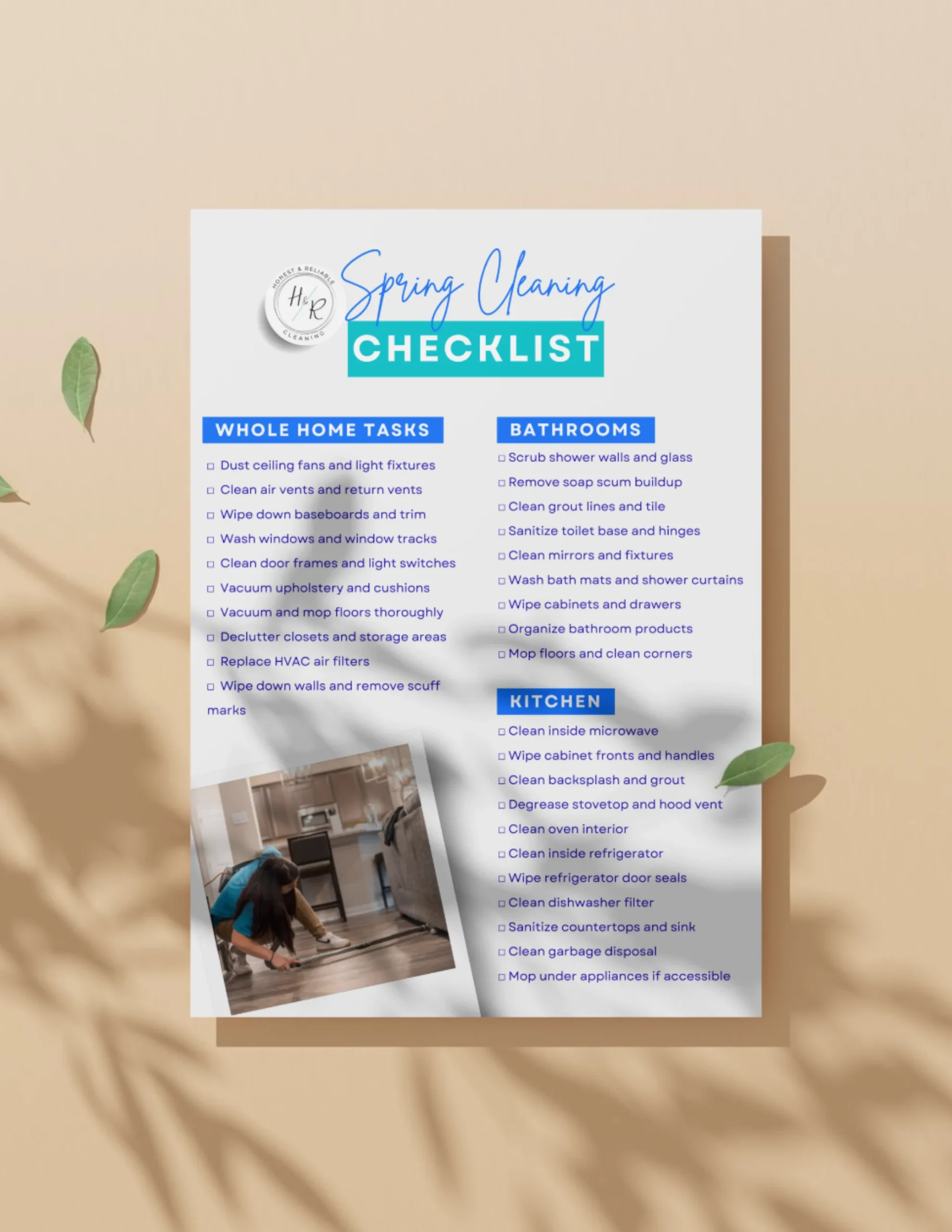 The Ultimate Spring Cleaning Checklist | H&R Cleaning